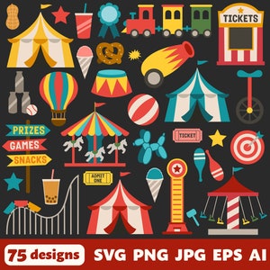 Carnival Digital Files, SVG PNG JPG, Clipart, Cut Files, Cricut, Family ...