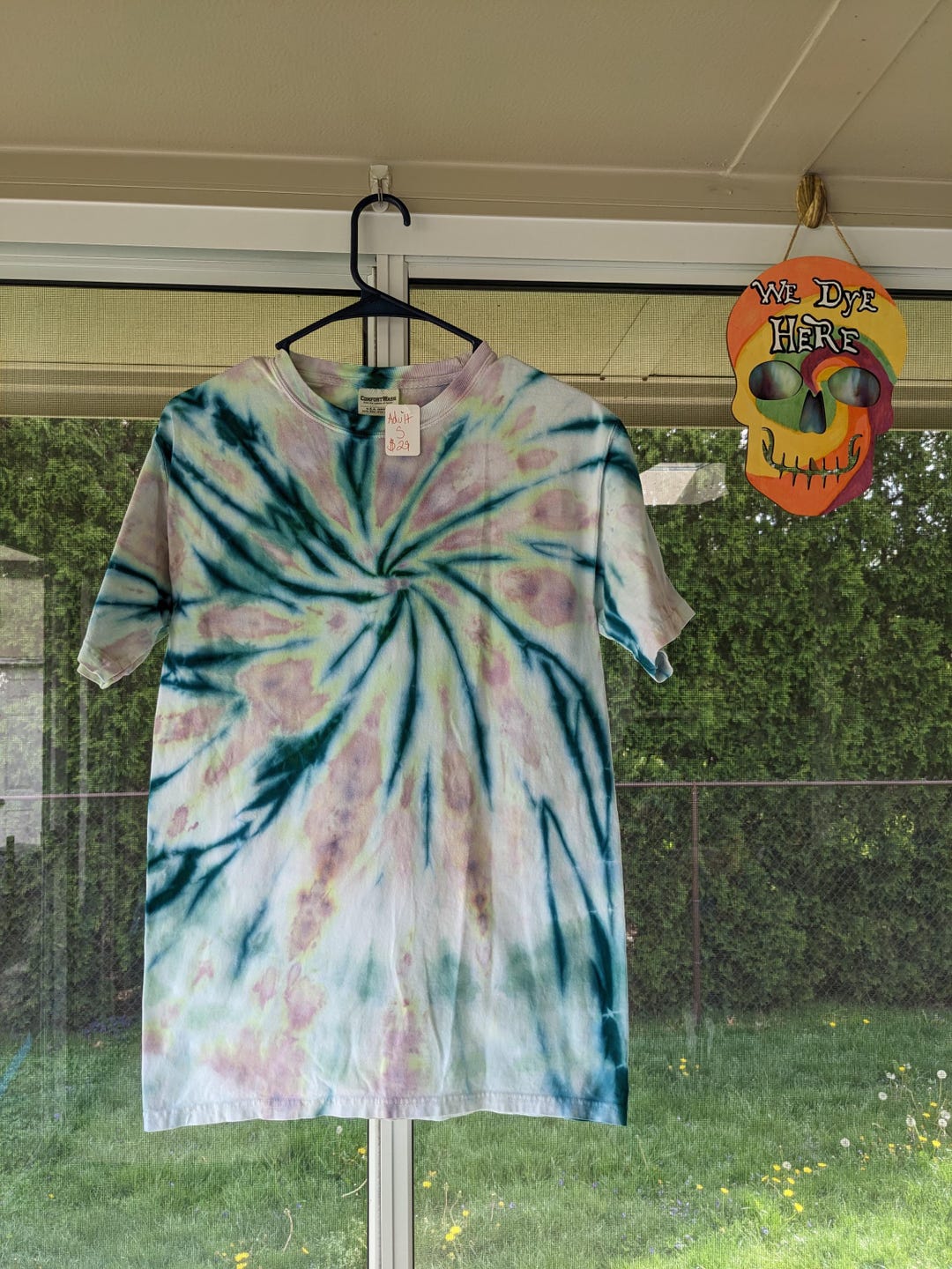 Oil Spill Spiral, Tie Dye Tee. Gender Neutral but Men's Sized Small ...