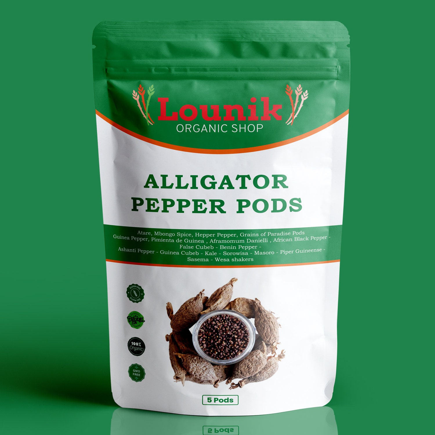 Alligator Pepper Pods, Organic, Non GMO - 50grams - Etsy