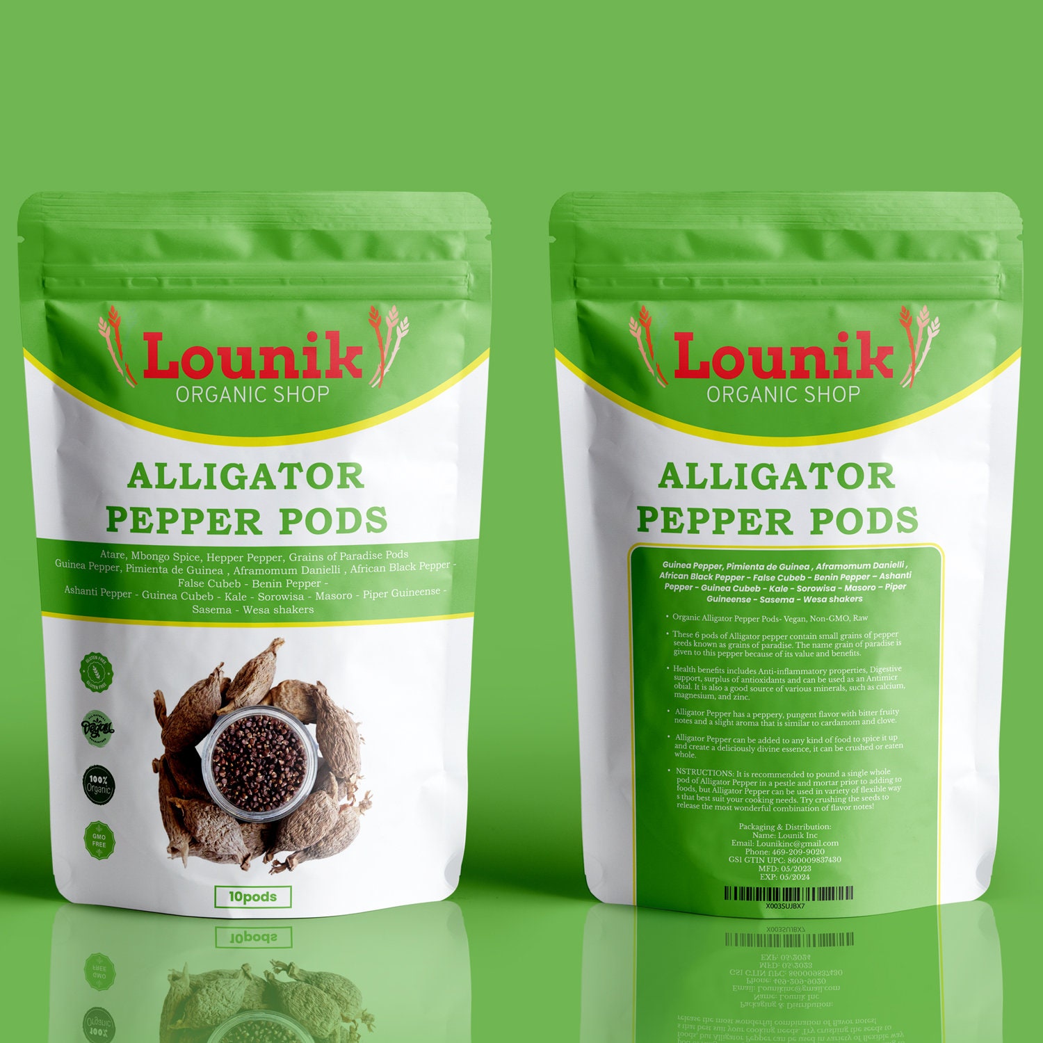 Alligator Pepper Pods, Organic, Non GMO - 100grams - Etsy