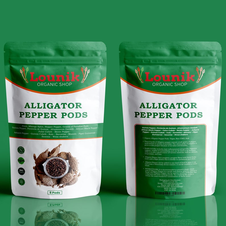 Alligator Pepper Pods, Organic, Non GMO - 50grams - Etsy