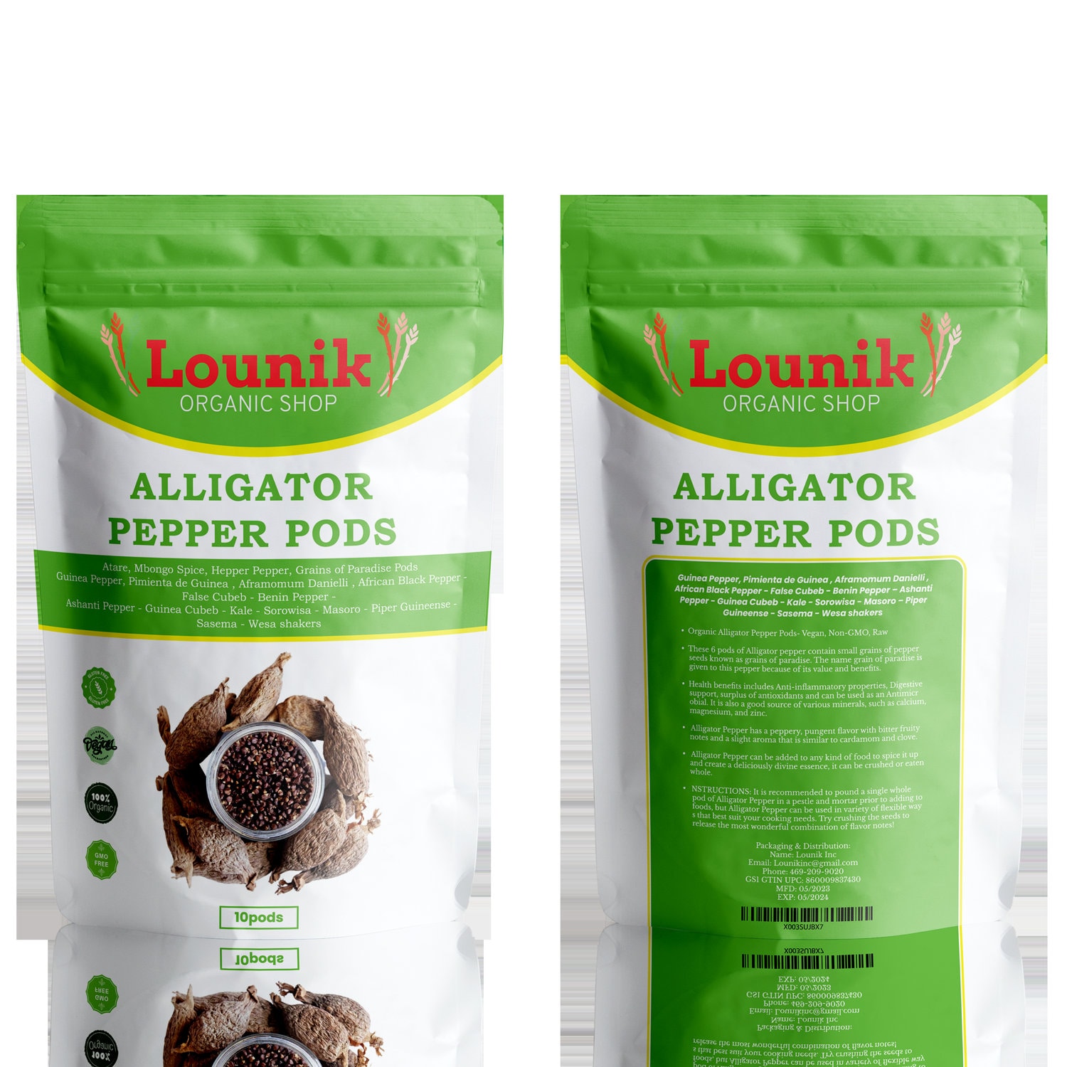 Alligator Pepper Pods, Organic, Non GMO - 100grams - Etsy