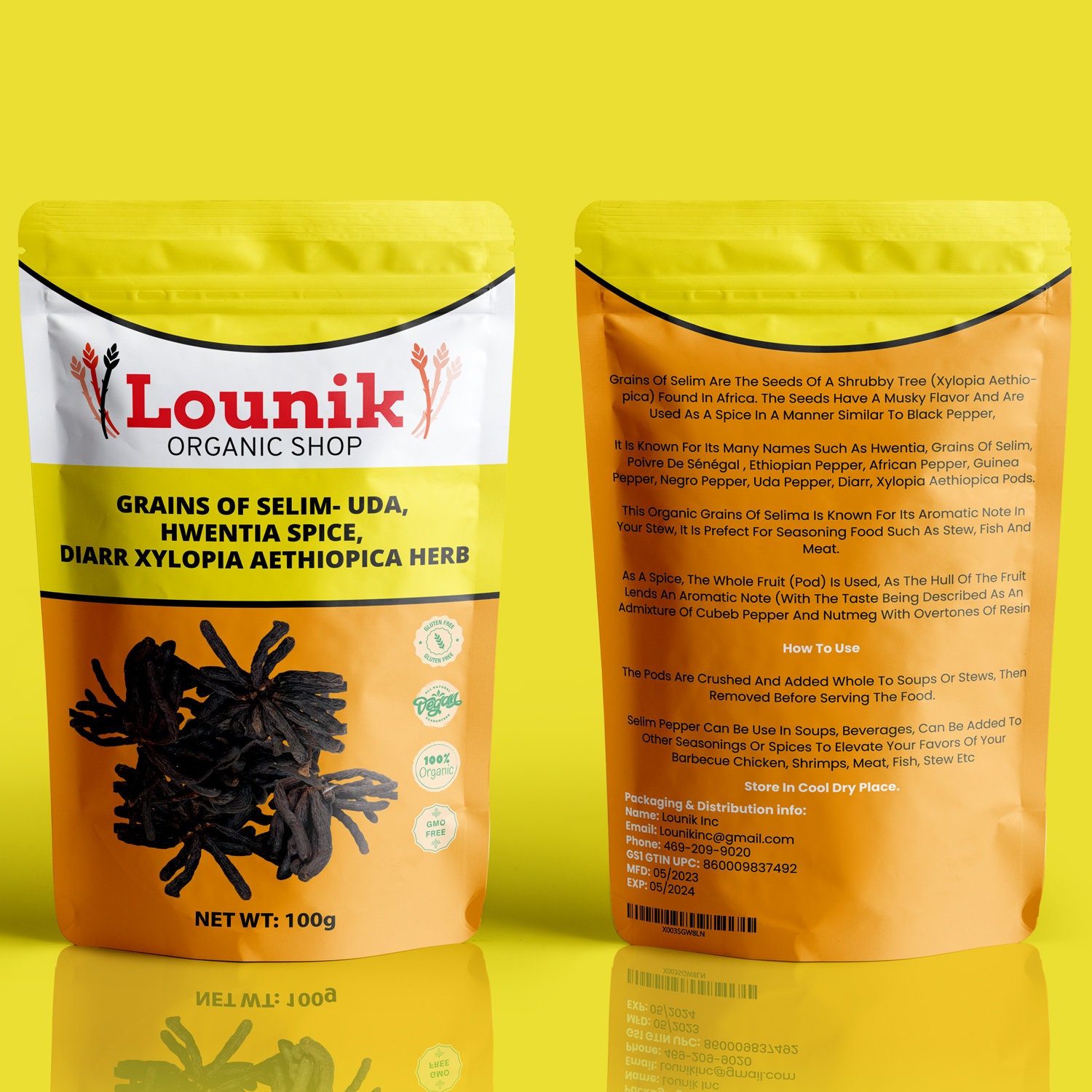 Grains of Selim Uda,super Fresh African Black Pepper 100grams - Etsy