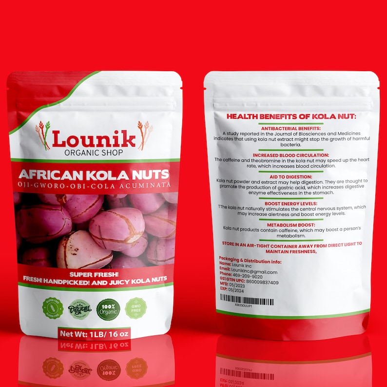 African Kola Nuts-2 Lobes, Super Fresh, Organic & Gmo-free- 16oz - Etsy