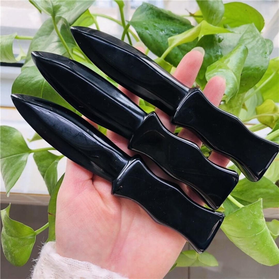 Stone Quartz 15cm Natural Quartz Crystal Dagger Hand Carved - Etsy