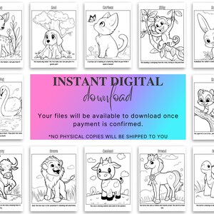 Animal Emotions Adventure: Fun Creative Coloring Pages for Little ...
