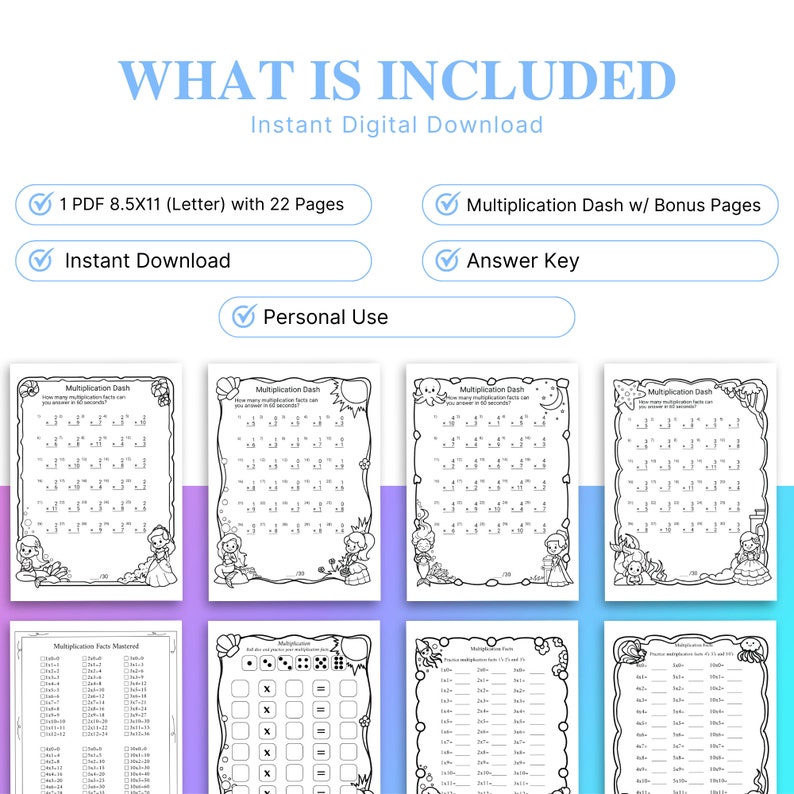 Multiplication Dash, Multiplication Drills for 2nd Grade ...