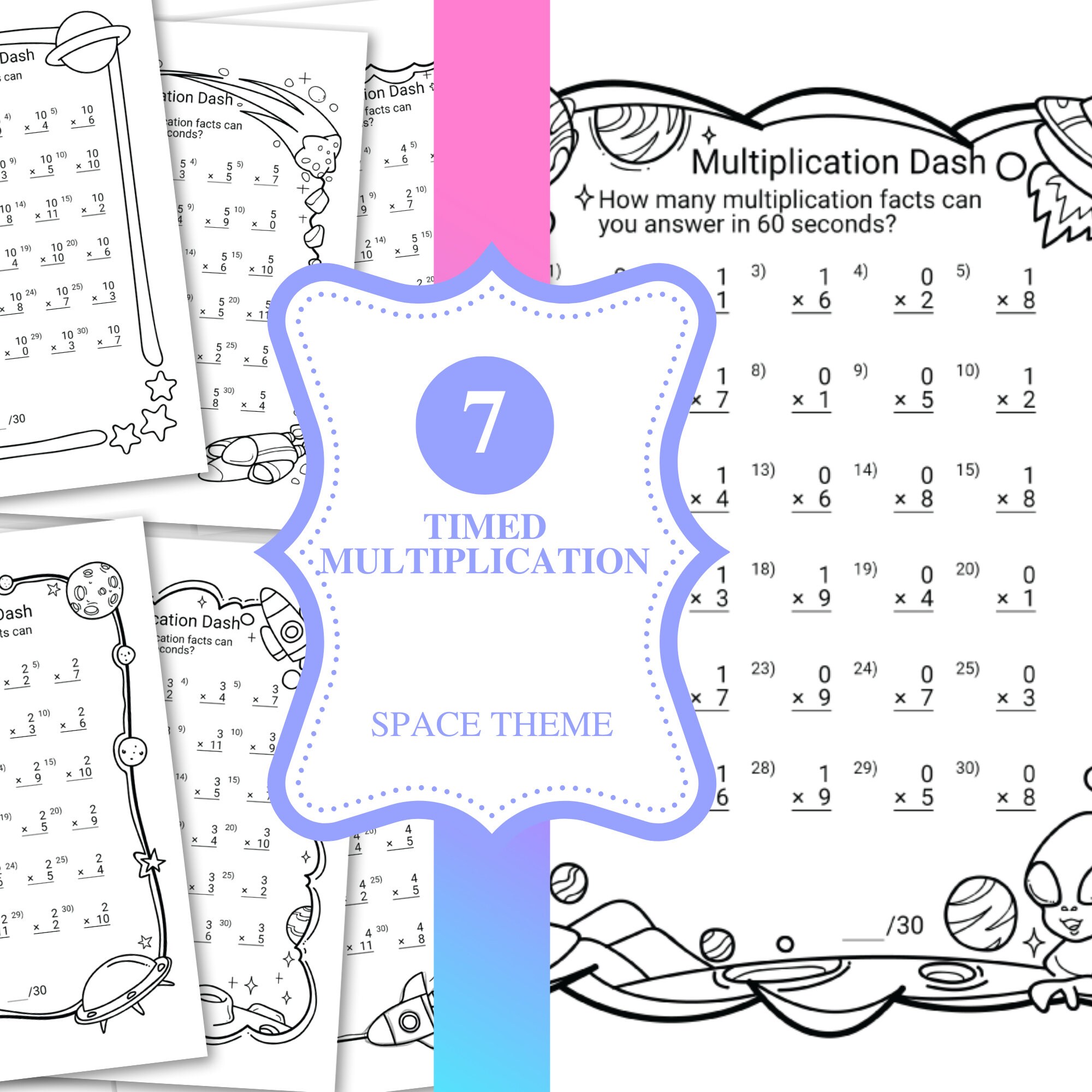 Multiplication Dash, Multiplication Drills for 2nd Grade ...
