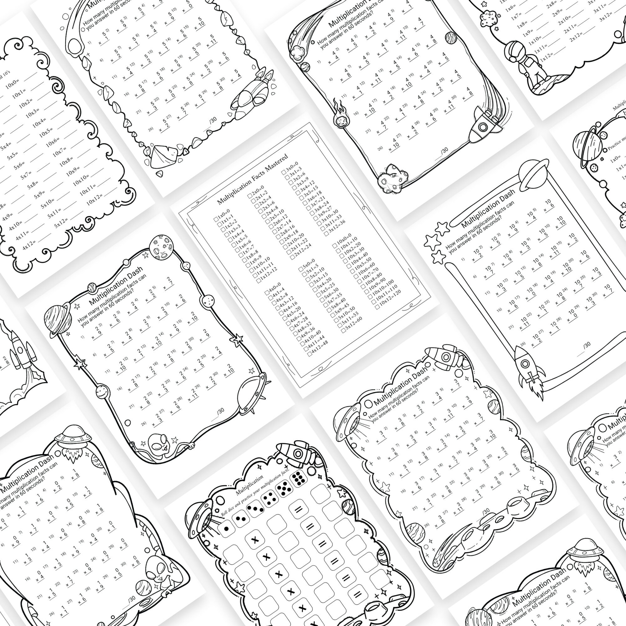 Multiplication Dash, Multiplication Drills for 2nd Grade ...