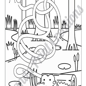 Alphabet Animal Mazes Activity Pages for Kids Kids Maze - Etsy