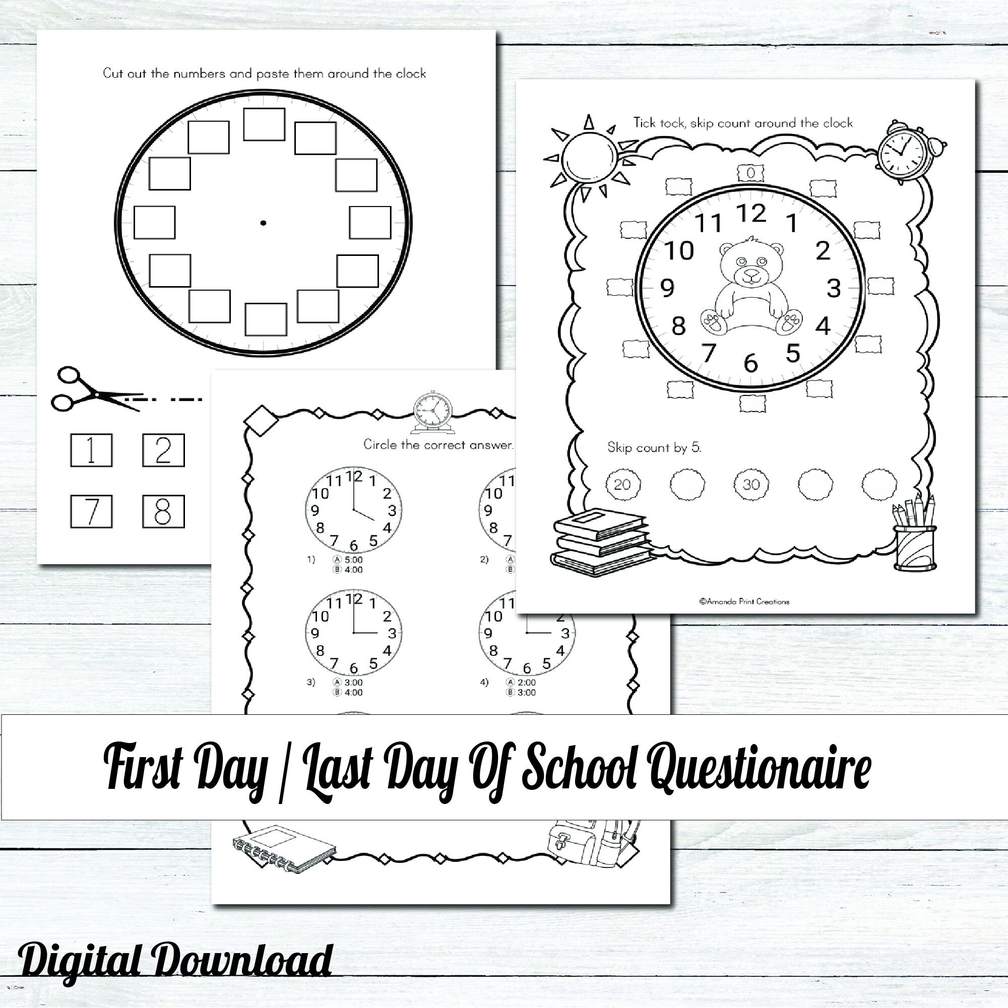 Clock Without Numbers Worksheet