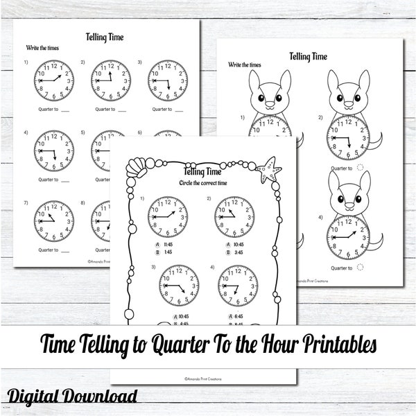 Telling Time - Etsy