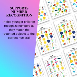 Summer Beach 'I Spy' Counting Pages | Colorful Educational Activity for ...