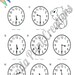 Telling Time to the Half Hour Worksheets / Clock Practice for Kids ...