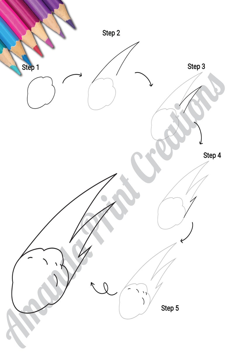 How to Draw Space and Planets for Kids / Explore the Universe - Etsy