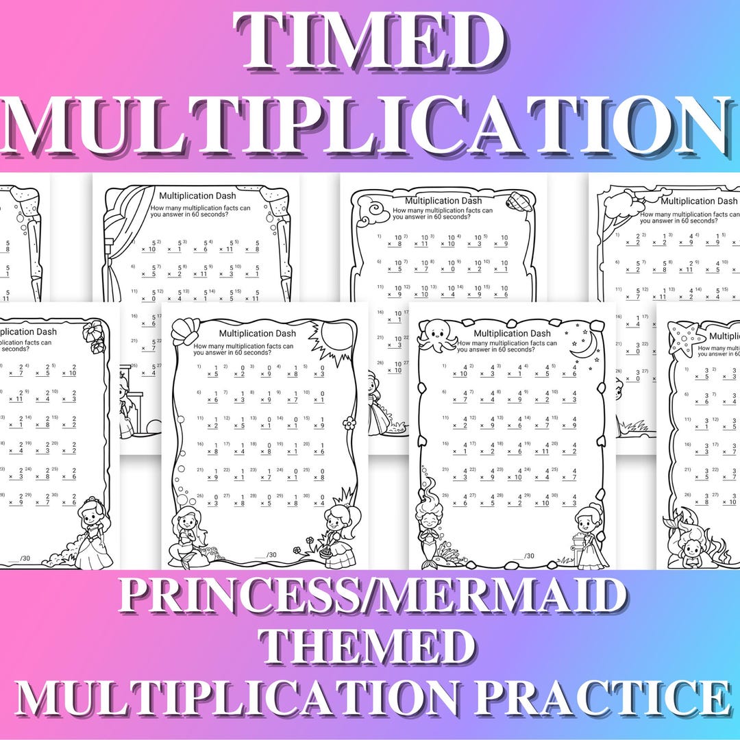 Multiplication Dash, Multiplication Drills for 2nd Grade ...
