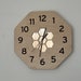 Rare to Find Clock,octagon Shape Clock With Mirror, Honeycomb Mirror ...