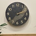 Slate Type Stone Wall Clock Mixed With Rustic, NO Seconds Hand ...