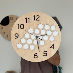 Bee Hive Style Wall Clock, Unique Wall Clock, Unique Home Decorations ...