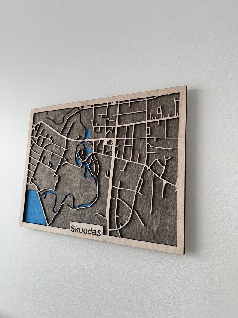 Wooden Custom Mande Map , Mockups Before Deciding, Custom Street Map ...