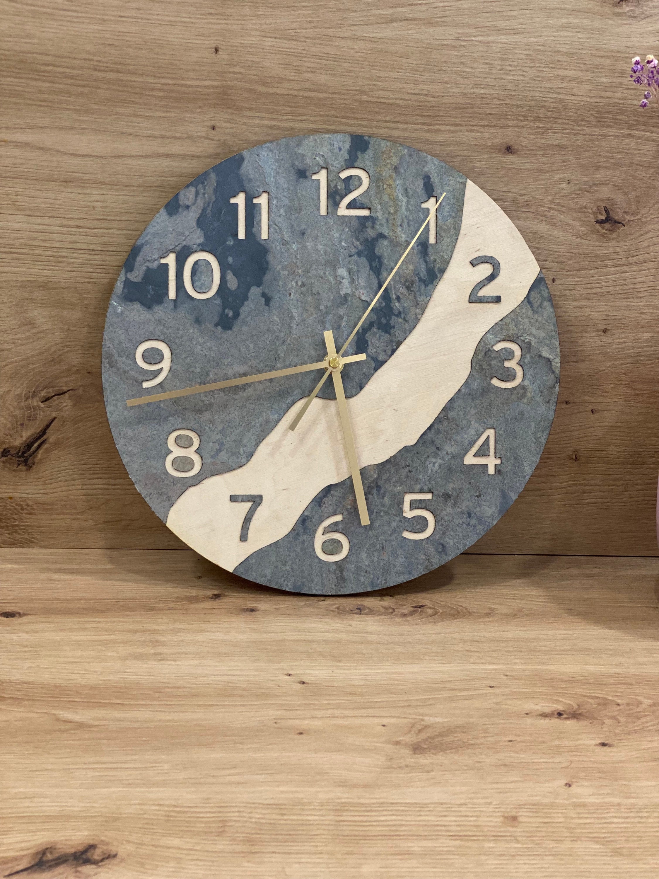 Rustic Type Stone Wall Clock Beautiful Home Decoration - Etsy