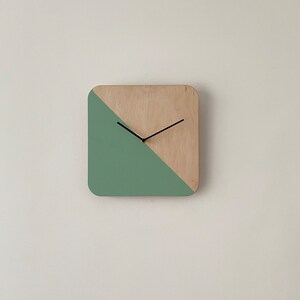 Unique Mint Color Wall Clock, Eye Catching Colourful Wall Clock ...