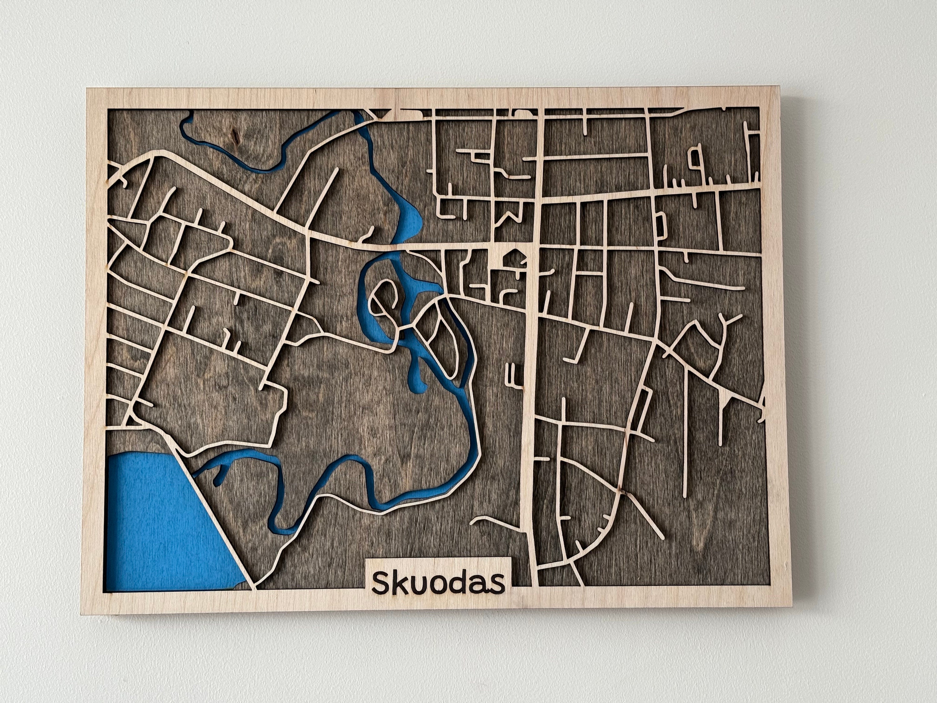 Wooden Custom Mande Map , Mockups Before Deciding, Custom Street Map ...