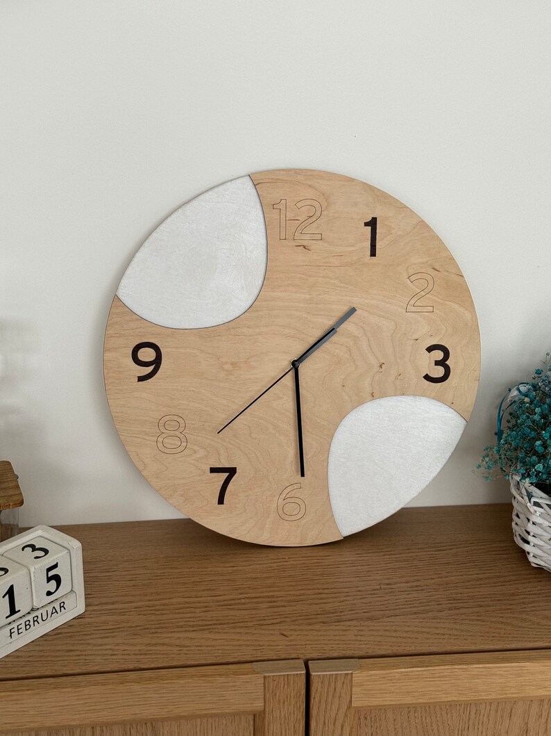 Two Layered Wall Clock, Various Colours Clock. Modern Wall Clock - Etsy