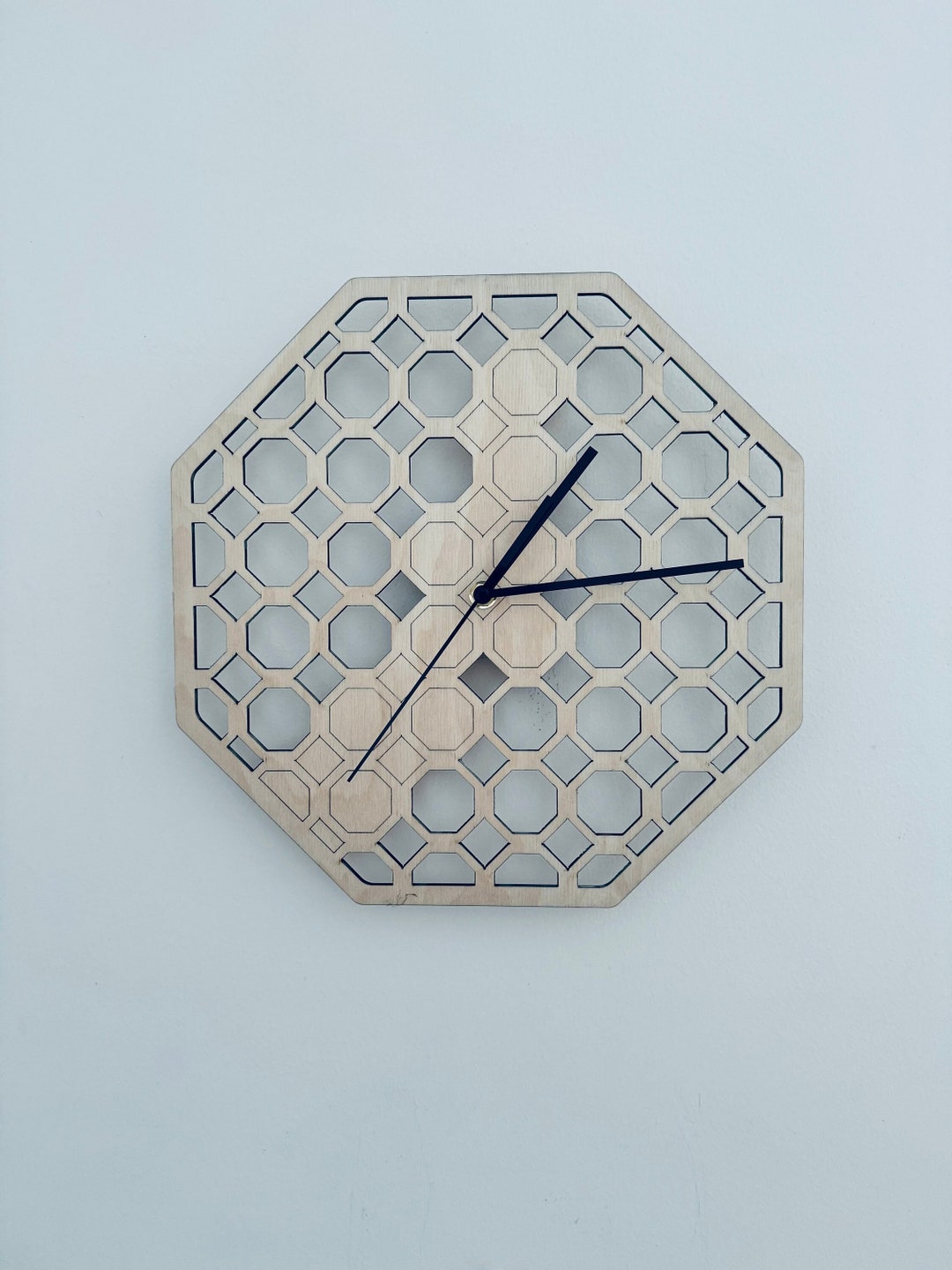 Unique Wall Clock, Honeycomb Wall Clock, Hexagon Wall Clock 2024 Design - Etsy