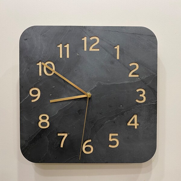 Square Wall Clock - Etsy