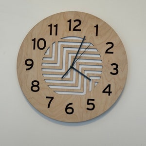 Modern Style Wall Clock ,white Background ,clock With Numbers, Home ...