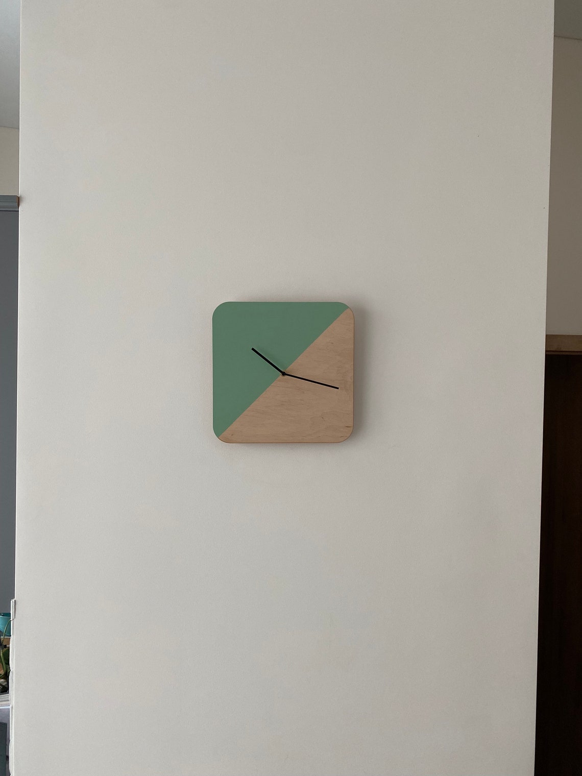 Mint Colourful Wall Clock, Colourful Wall Clock, Perfect Gift for Home ...