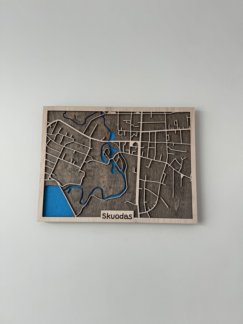 Wooden Custom Mande Map , Mockups Before Deciding, Custom Street Map ...