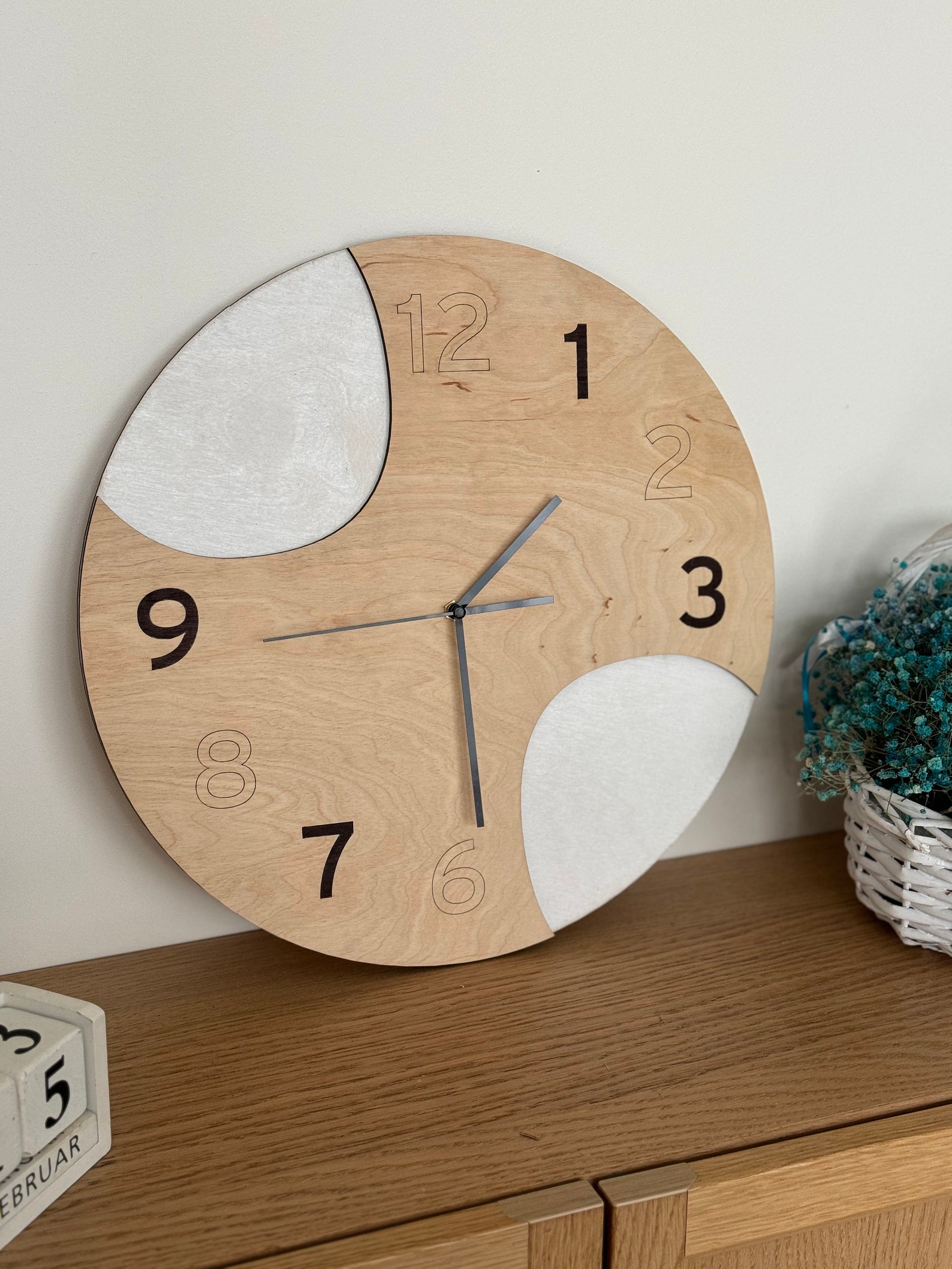 Two Layered Wall Clock, Various Colours Clock. Modern Wall Clock - Etsy