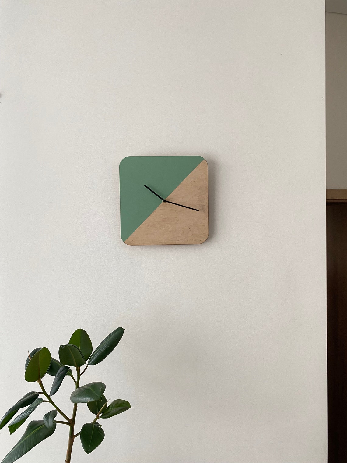 Mint Colourful Wall Clock, Colourful Wall Clock, Perfect Gift for Home ...