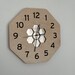 Rare to Find Clock,octagon Shape Clock With Mirror, Honeycomb Mirror ...