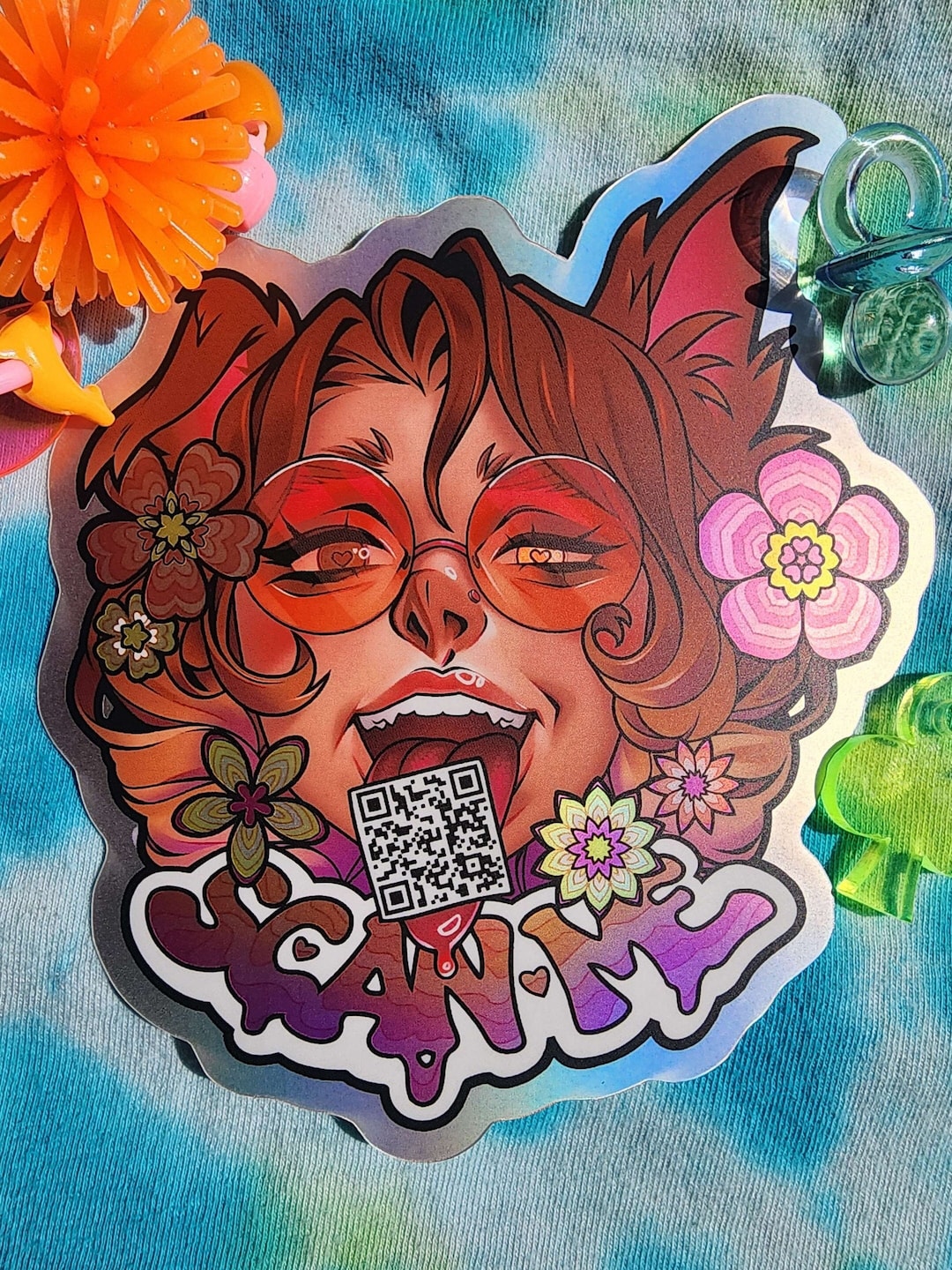 Scan Me Ramona Holographic Vinyl Sticker - Etsy