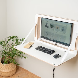 Wall Mounted Folding Monitor Murphy Desk - Etsy