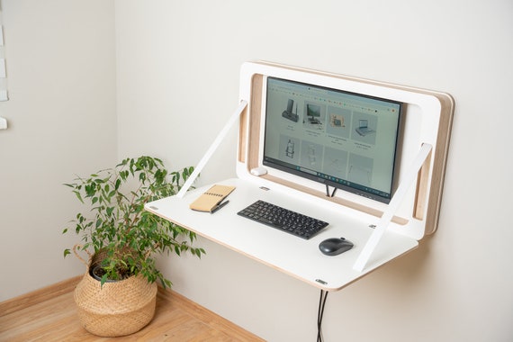 Monitor Murphy Desk Wall Mounted Etsy