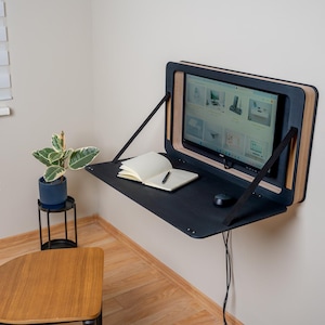Wall Mounted Folding Monitor Murphy Desk - Etsy