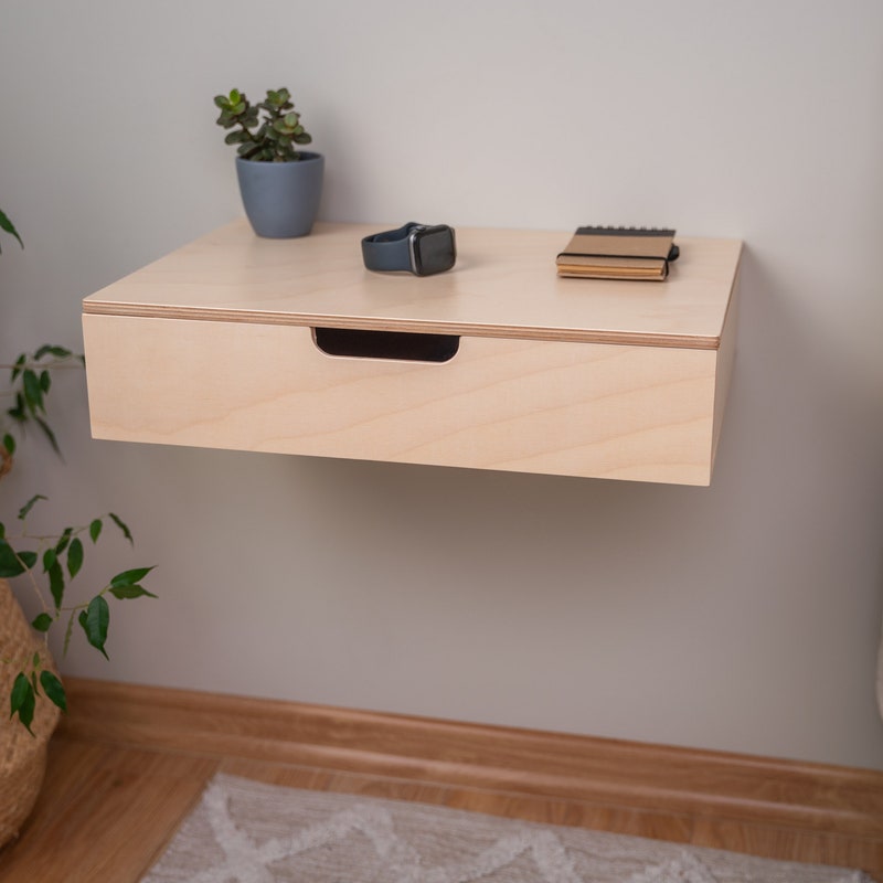 Floating Desk With Drawer - Etsy