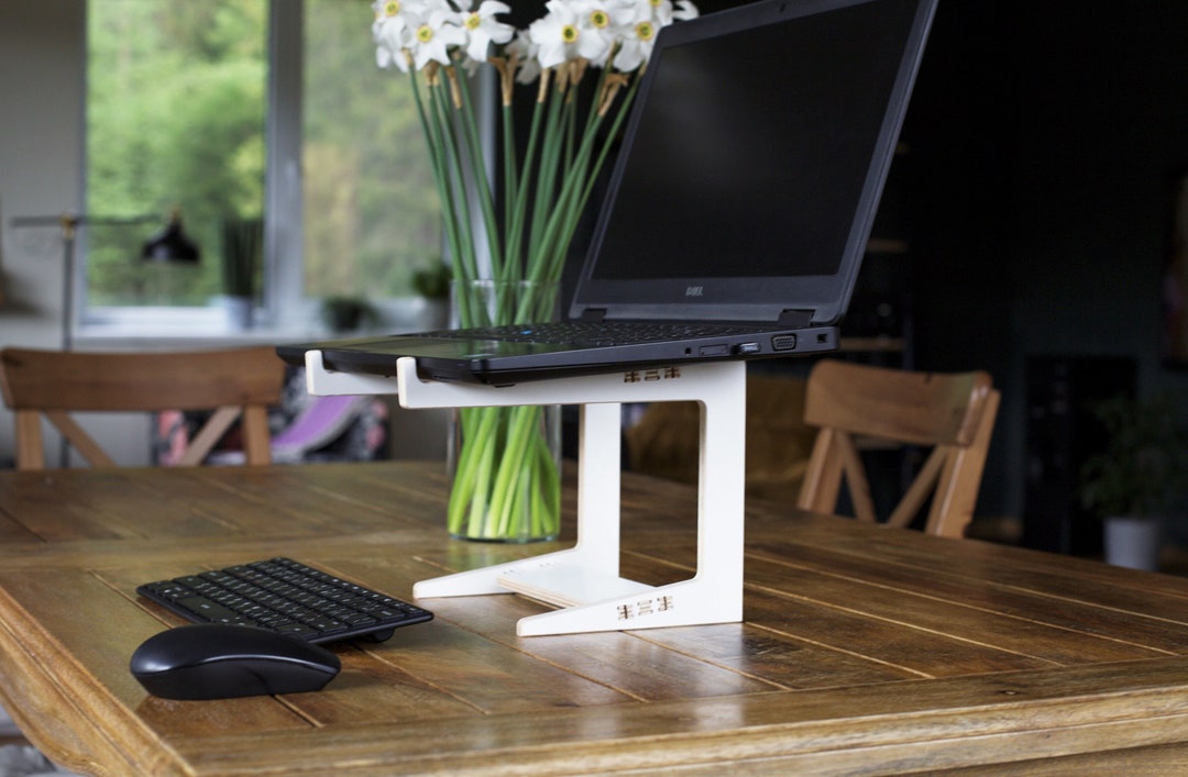 Wood Portable Minimalist Laptop & MacBook Stand, Computer Holder ...