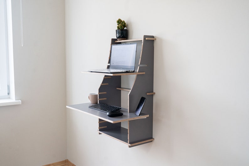 Modern Floating Desk - Etsy
