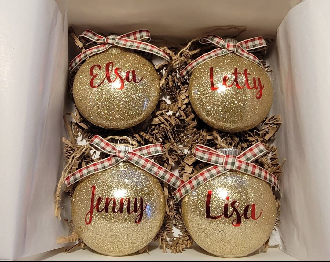 Personalized Christmas Ornaments, Custom Name Ornaments - Etsy