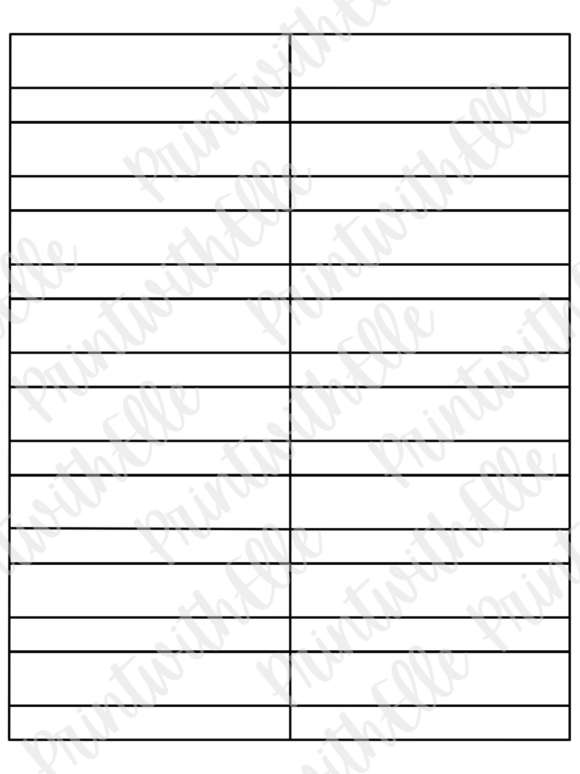 Printable Moving Labels - BLANK - for Use on Moving Boxes or Shipping ...