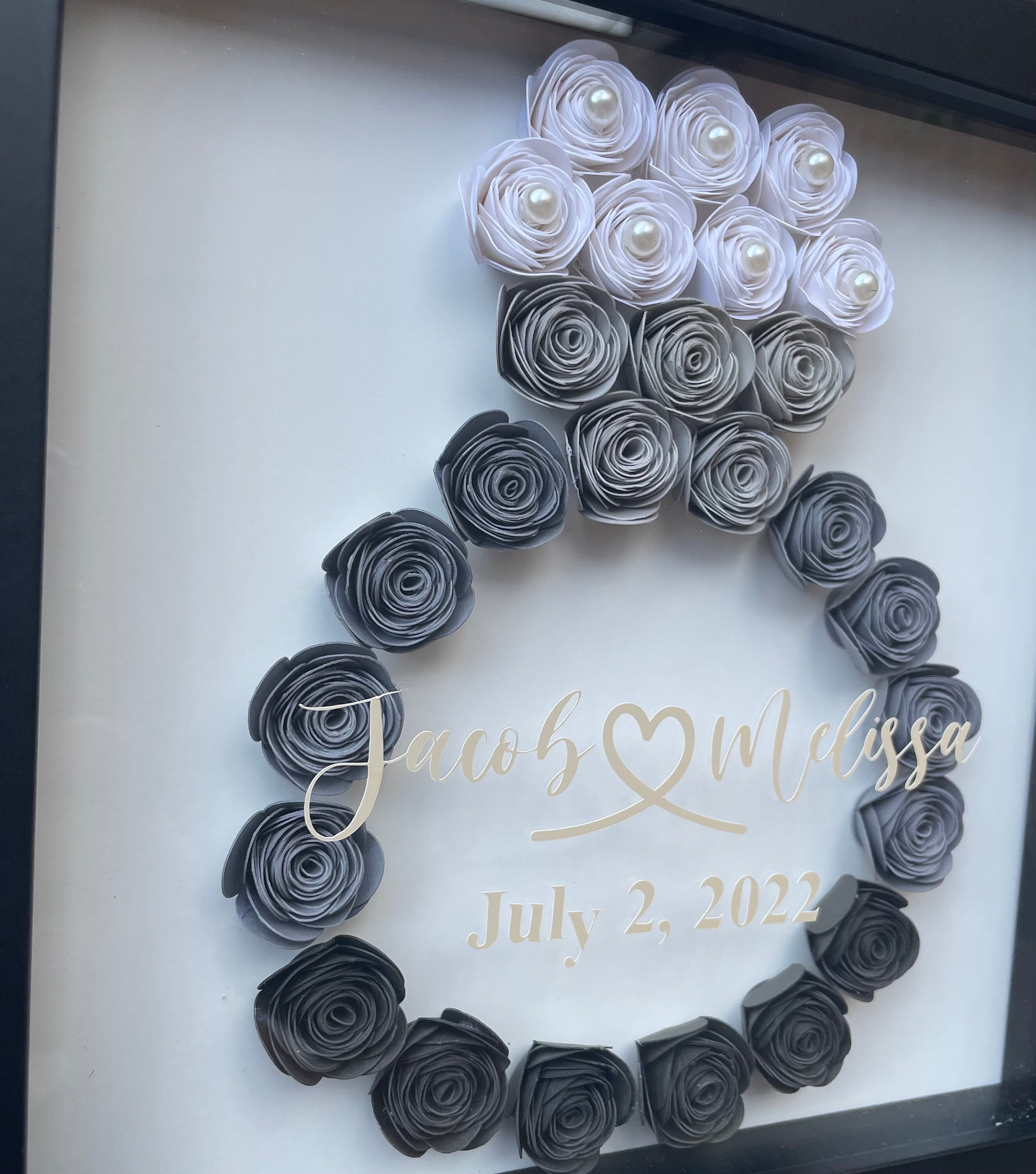 Diamond Ring Flower Shadow Boxengagement Ringanniversary Giftbridal ...