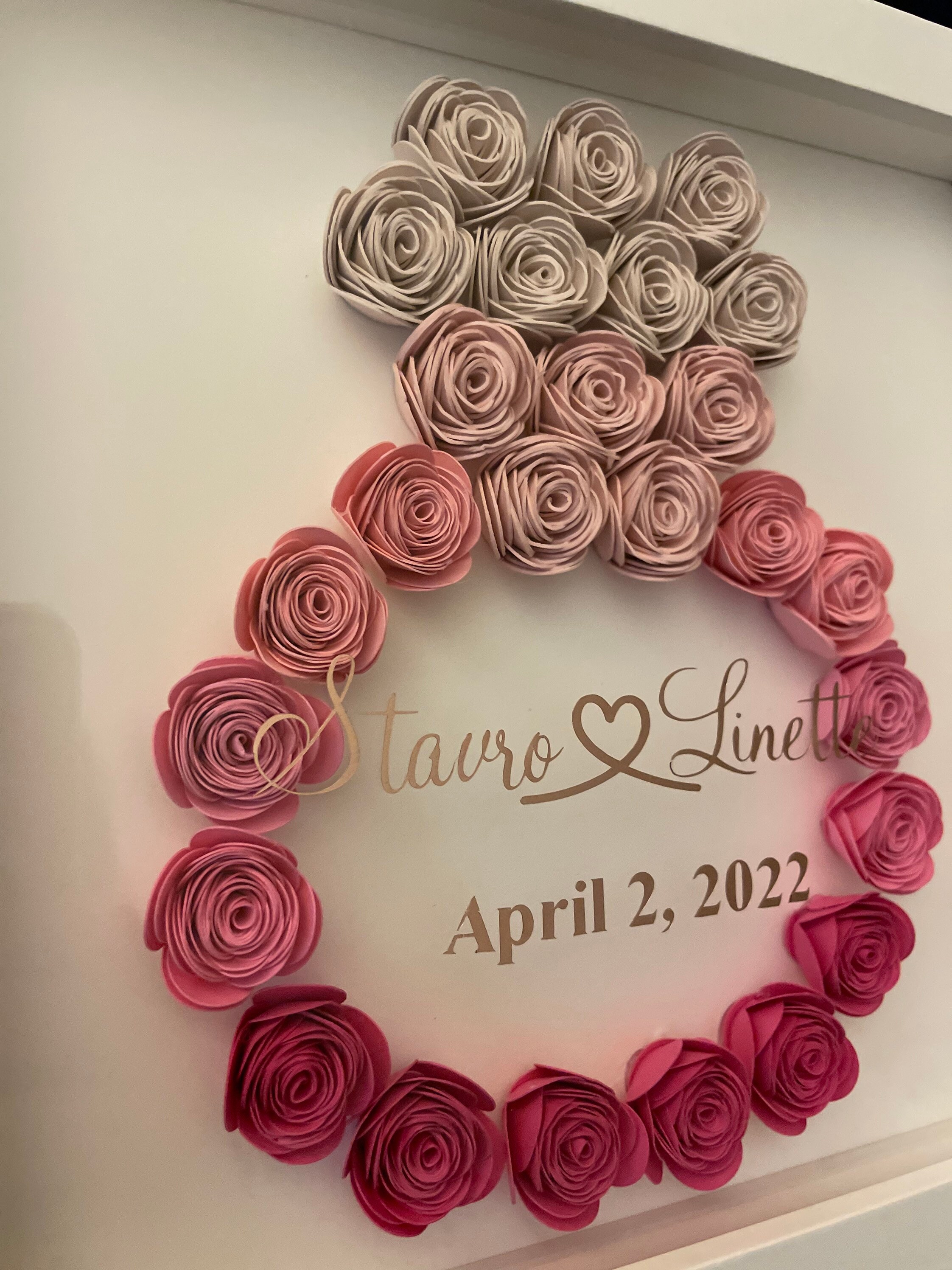 Diamond Ring Flower Shadow Boxengagement Ringanniversary Giftbridal ...