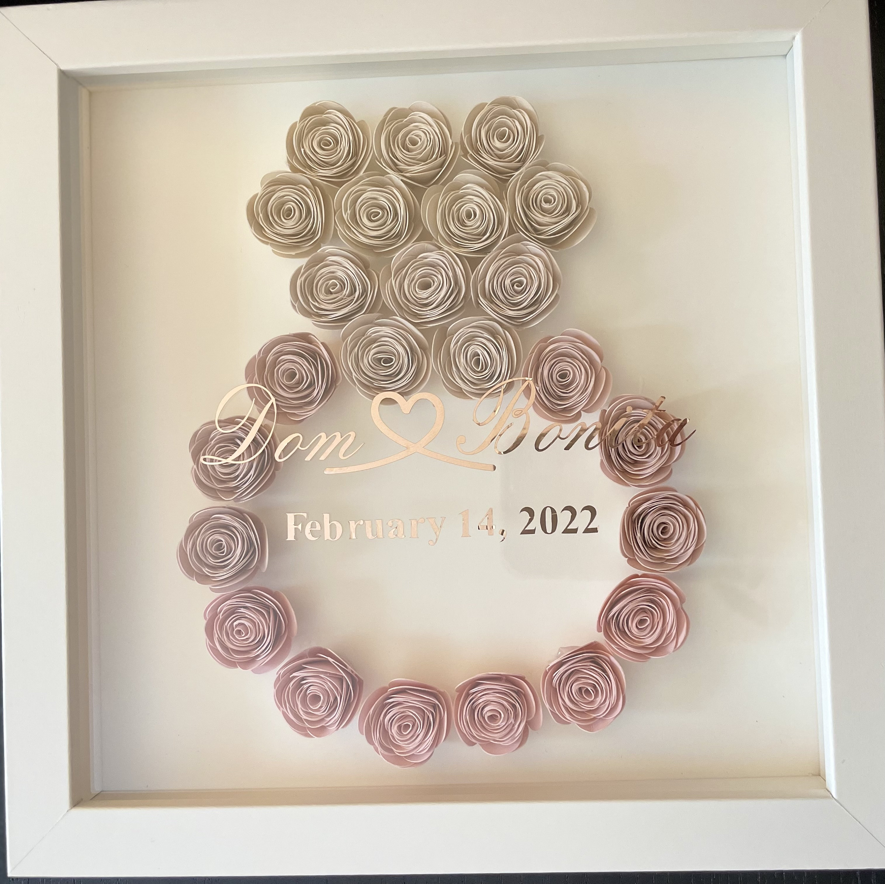 Diamond Ring Flower Shadow Boxengagement Ringanniversary Giftbridal ...