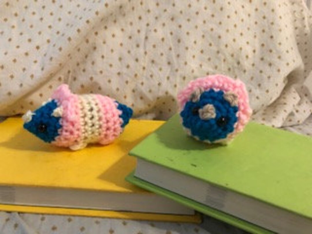 Crochet Pride Flag Plush Transgender Triceratops Handmade Amigurumi ...
