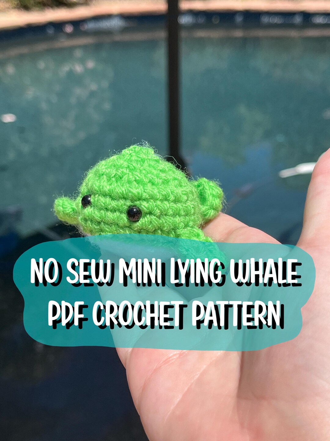No Sew Whale Amigurumi Crochet Pattern- Market Prep- Mini Sitting Whale ...